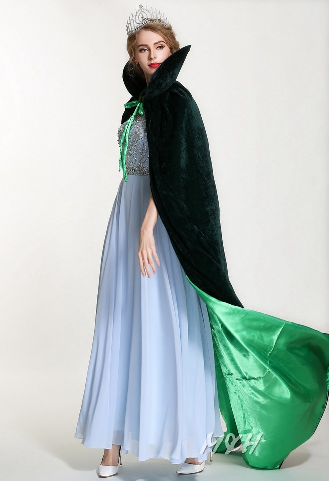 Velvet Cloak Cape 71" Satin High Collar Pageant Party Costumes Coat ...