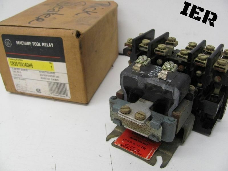 GENERAL ELECTRIC MACHINE TOOL RELAY CR2810A 14DH 600V 60HZ USED | eBay