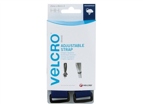 VELCRO® Brand Heavy Duty Adjustable Reusable Waterproof Straps - Blue ...
