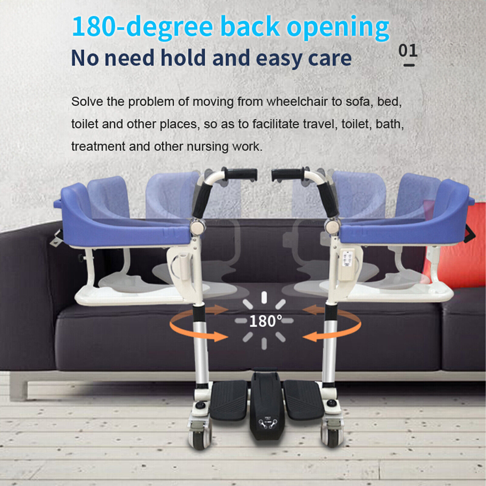 For Elderly Patient Lift Wheelchair Hydraulic Patient Lift Aid Transfer ...