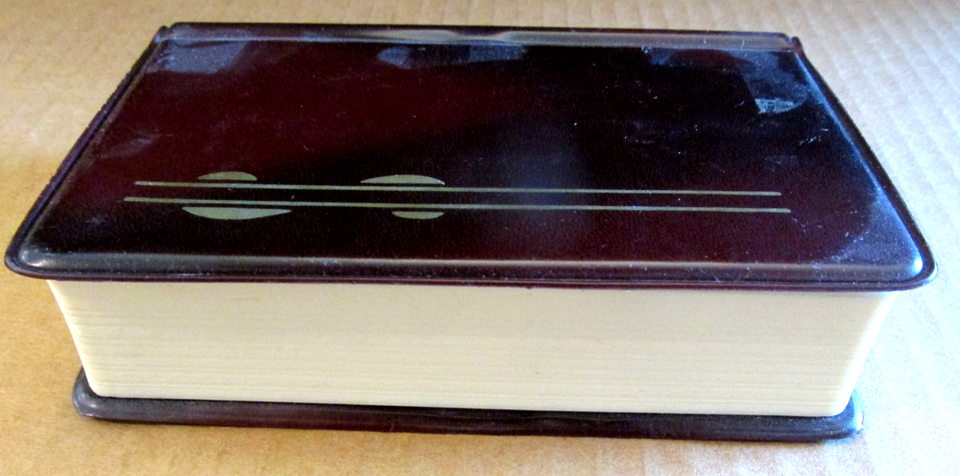 VTG Seattle First National Bank Disguised Book Coin Bank with Key 3 1/2 ...