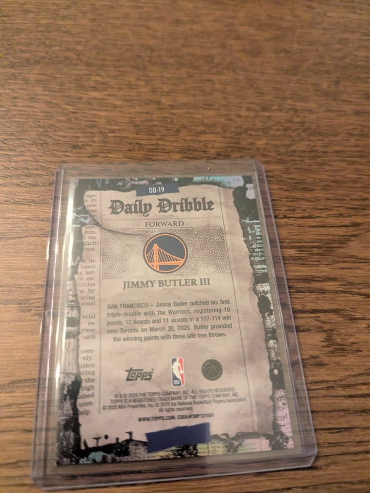 2025-26 Topps - The Daily Dribble Jimmy Butler #DD-19 | eBay