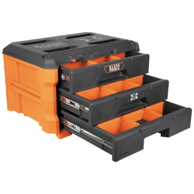 Klein Tools MODbox Orange Three Drawer Portable Tool Box Customized ...