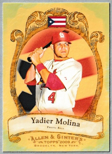2009 Topps Allen & Ginter National Pride Yadier Molina NP74 St. Louis ...