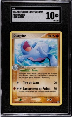 Quagsire 44/115 Non-Holo Stamped EX Unseen Forces Pokemon Card 2005 Sgc ...