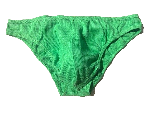 New UNDERGEAR International Male Green Cotton Mesh Bikini Brief sz XL ...