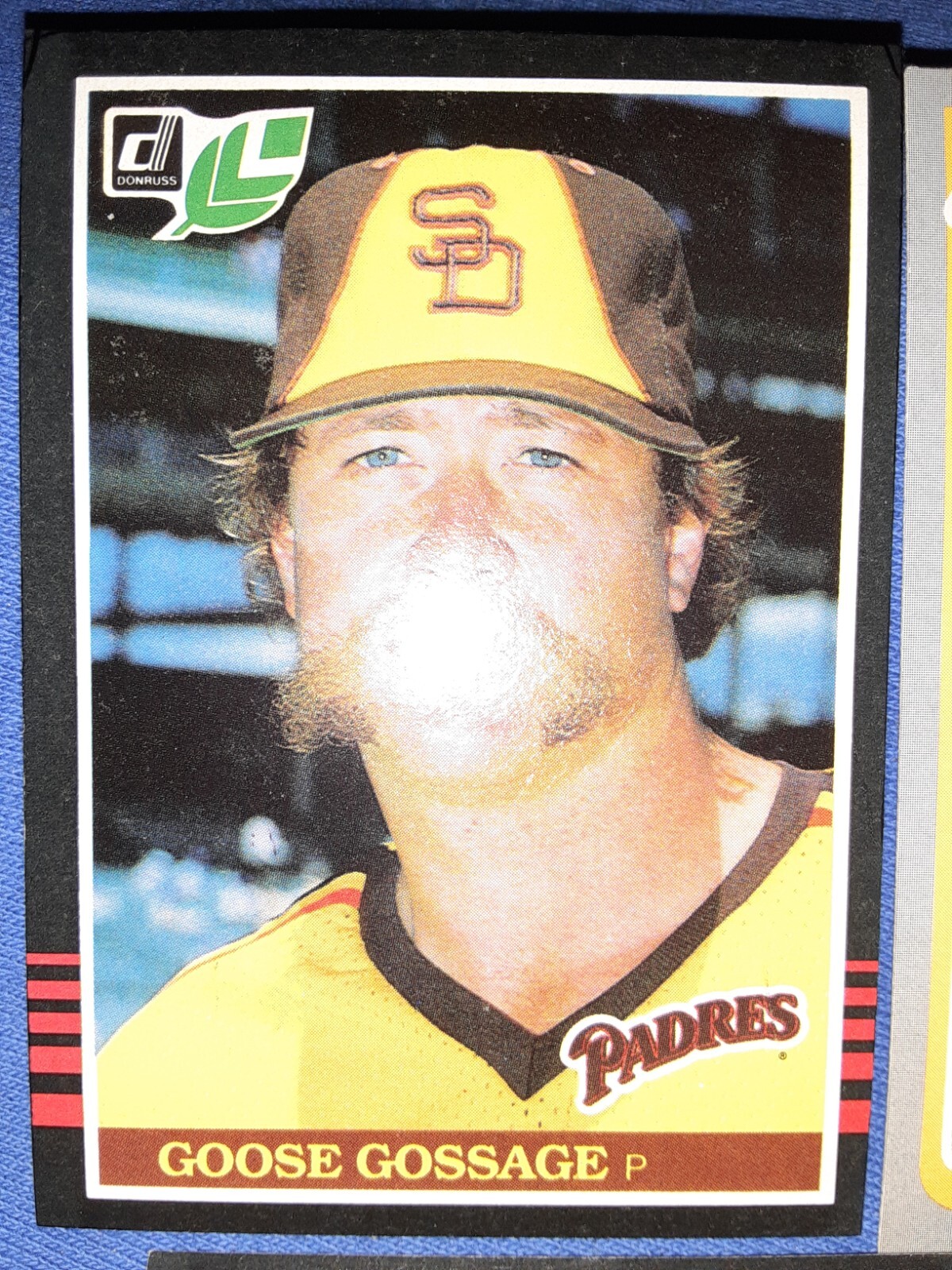 1985 Donruss Leaf Goose Gossage #204 San Diego Padres FREE SHIPPING MVP ...
