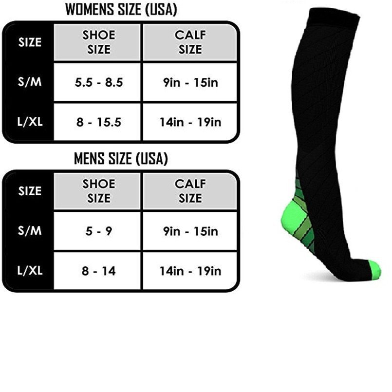 Compression Socks Unisex , Medias de Compresion para varices y descanso ...