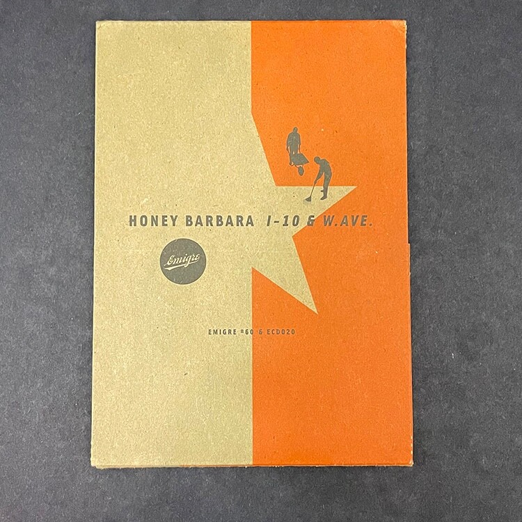 Emigre #60 - Honey Barbara - I-10 & W. AVE. - CD +64 Page Booklet ...
