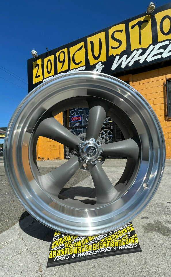 4 22" AMERICAN RACING VN215 TORQ THRUST 5X127 CHEVY OBS 1500 C-10 22x9 ...