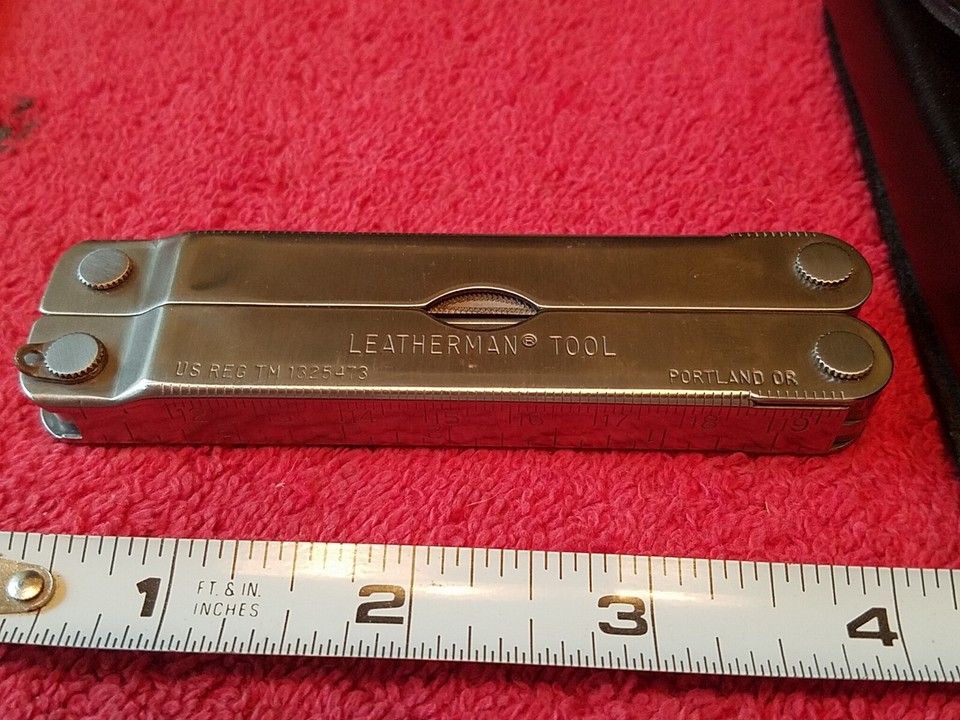 Original Leatherman Pocket Survival Multi Tool GTE 1993 Leather Sheath ...