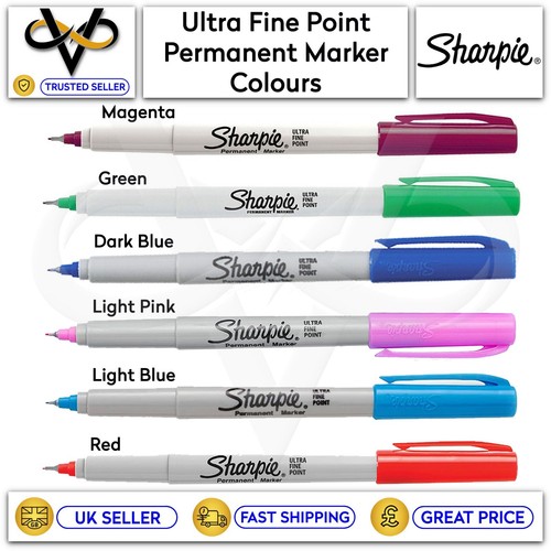 Sharpie Dual Twin Tip Permanent Marker Pens Brightly Coloured Fine+Ultra Fine | eBay UK