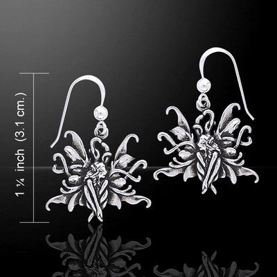 Amy Brown Blau Fairy 925 Sterling Silber Ohrringe Fein Bezaubernd ...