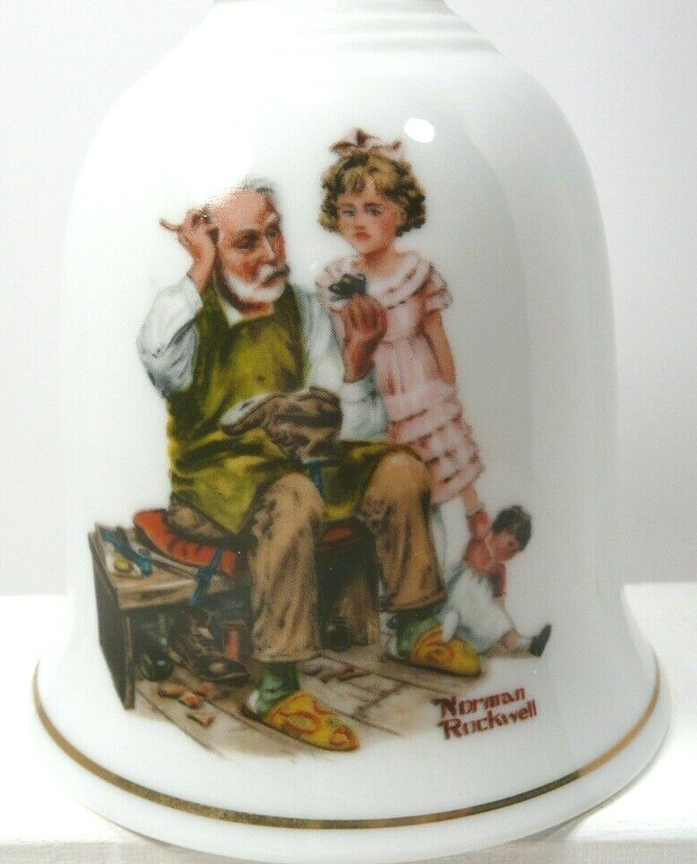 Norman Rockwell Dinner Bell The Cobbler 1985 The Norman Rockwell Museum ...