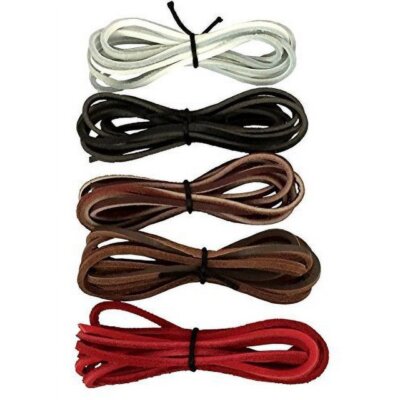 Leather Boot Shoe Laces Shoelaces Black/ Tan/ Chocolate /White 27"-36 ...