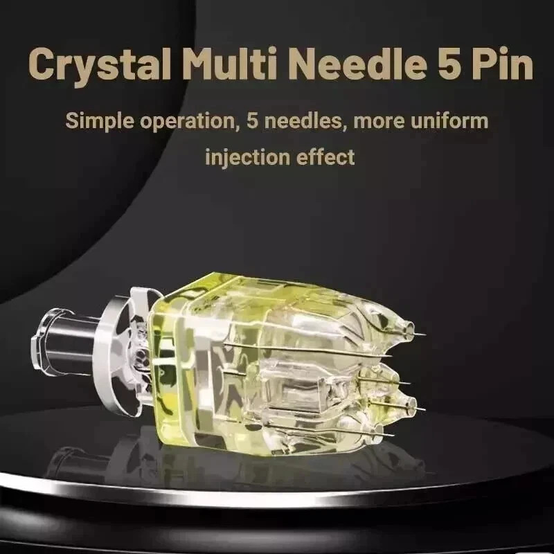 Crystal Multi Needle 5 Pin Mesotherapy Microneedle Replace Needle for ...