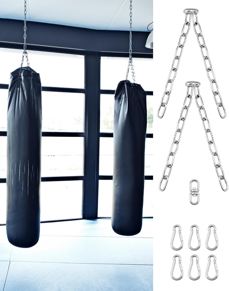 4 Strand Punch Bag Chain Heavy Duty Stainless Steel Hanging Chain for ...
