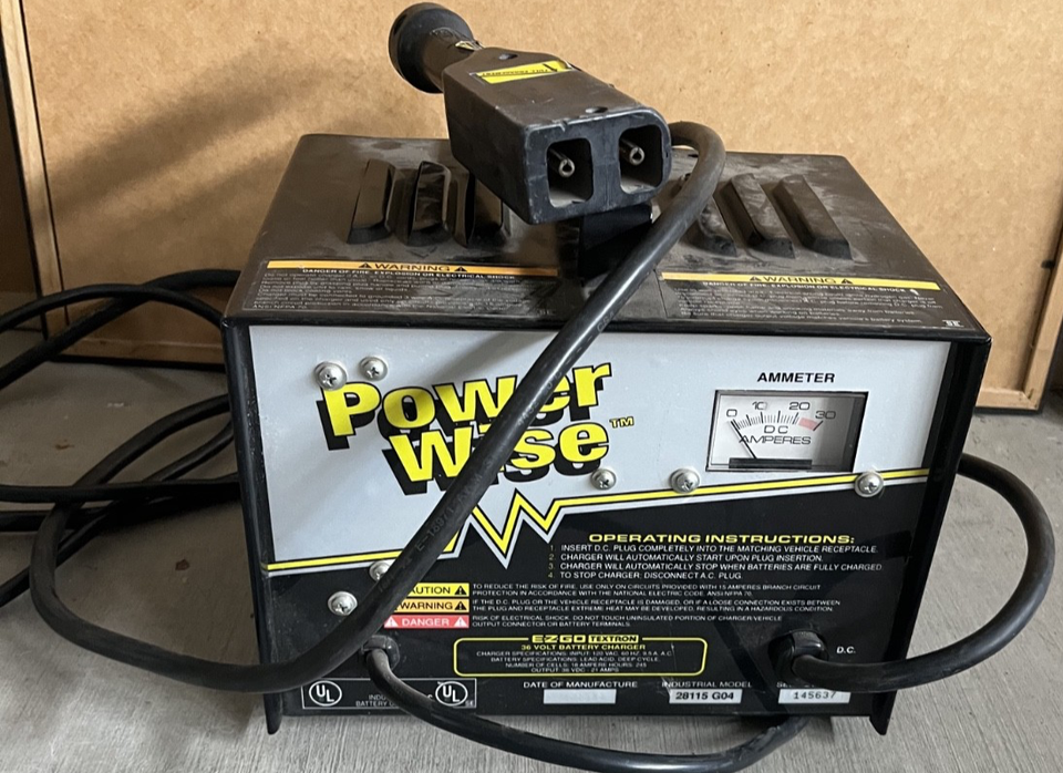 EZ-GO Power Wise Textron Golf Cart Battery Charger 36 Volt Model #28115 ...