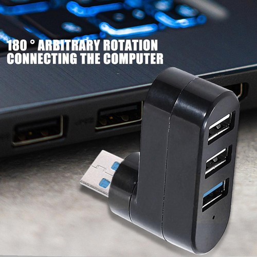 Mini USB 3.0 2.0 HUB 3 Port Distributor Adapter For PC I8 E3 Laptop Lot ...