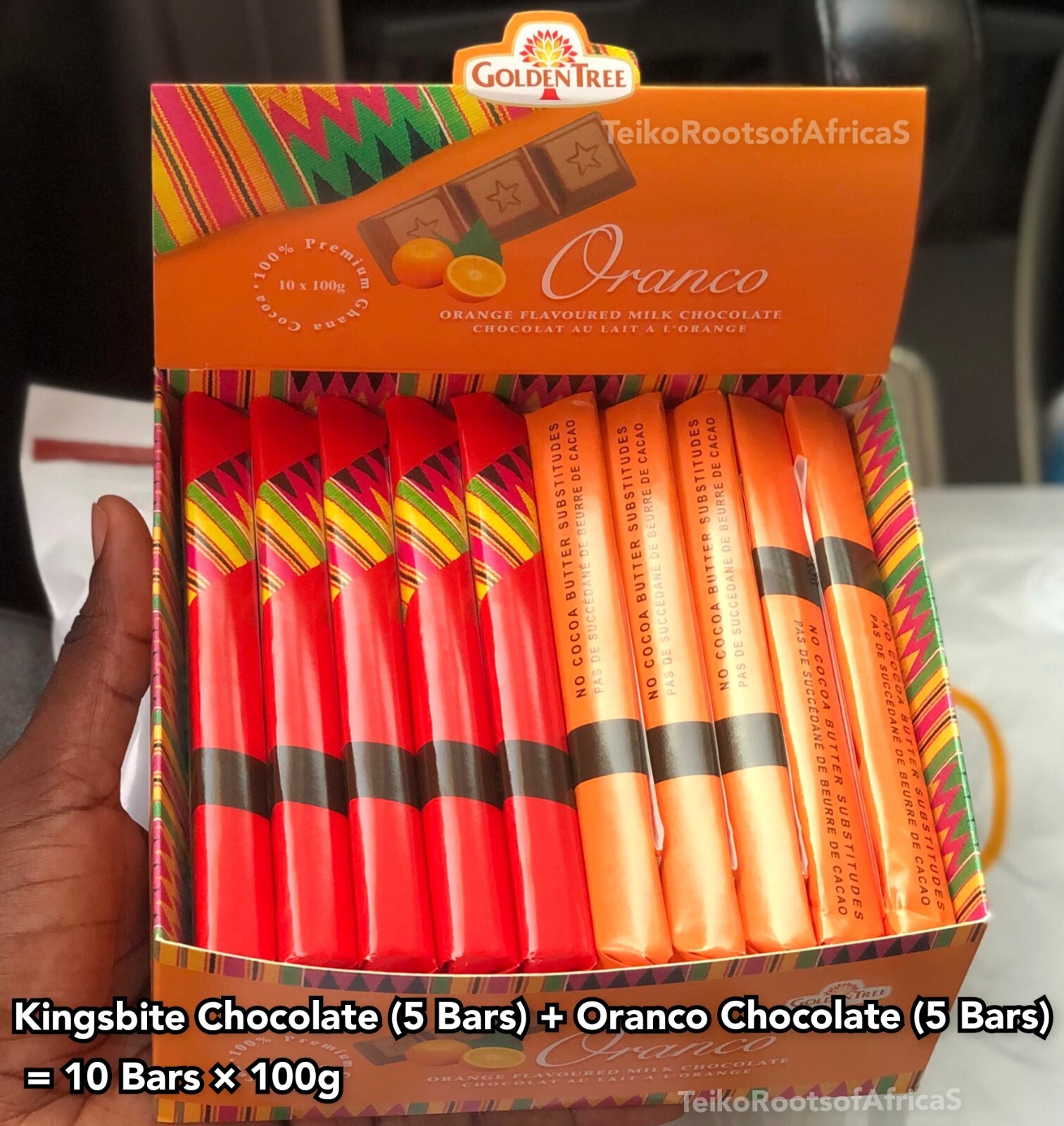 Kingsbite Milk Chocolate, GoldenTree Chocolate from Ghana 20g, 50g ...