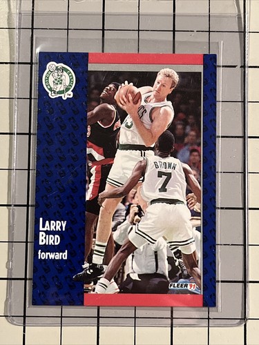1991-92 FLEER “LARRY BIRD” (CARD #8) BOSTON CELTICS!! Very Nice!! NRMT ...