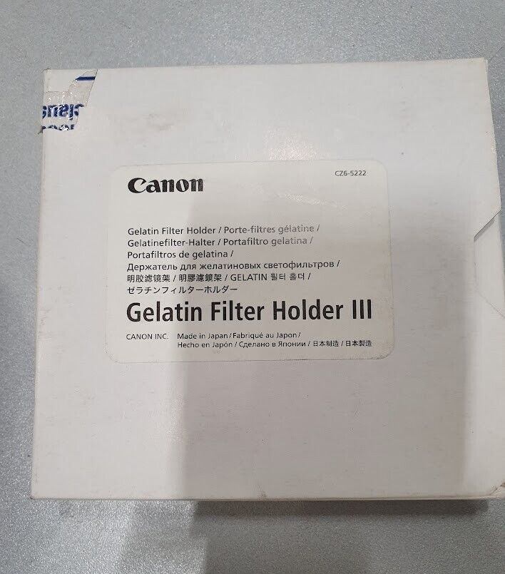Canon Gelatin Filter G.F. Holder Adapter III 3 ring New Mint Condition ...