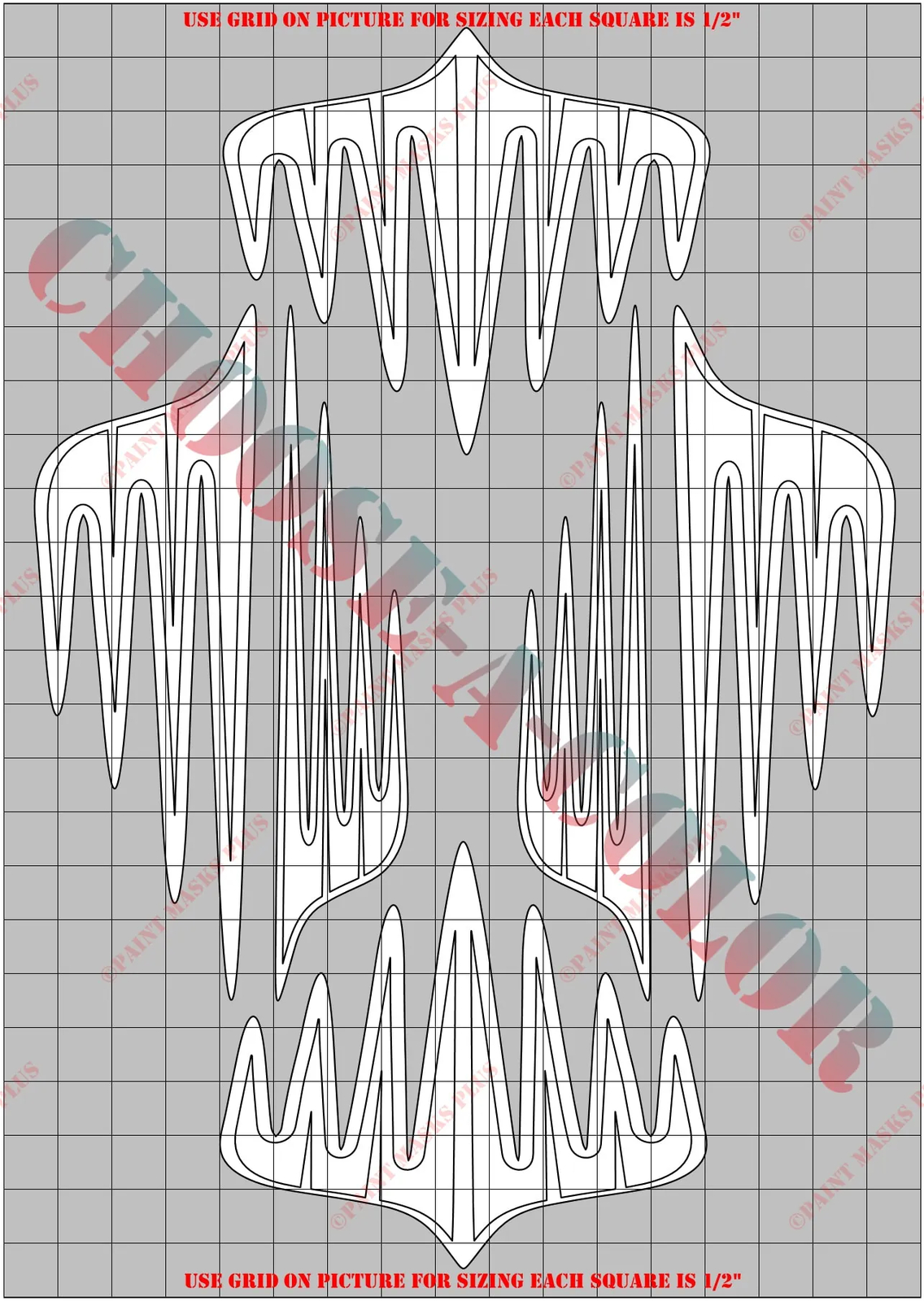 SLP1003P-X Scallops RC Body Paint Mask Kit In Colors | eBay