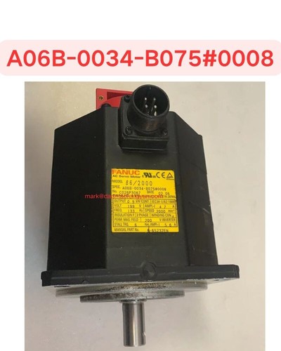 A06B-0034-B075#0008 Used Servo motor test ok fast shipping DHL / FEDEX ...