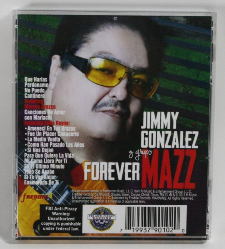 Jimmy Gonzalez y Mazz - Cd - Forever Mazz - Tejano Latin Chicano Tex ...
