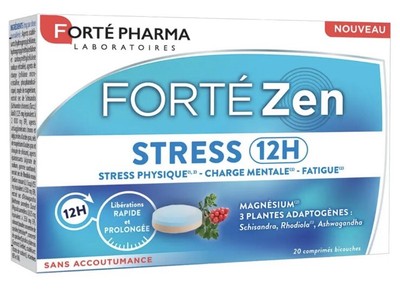 FORTE PHARMA Forté Zen Stress 12H Vitamine B6 Magnésium 20 comprimés ...