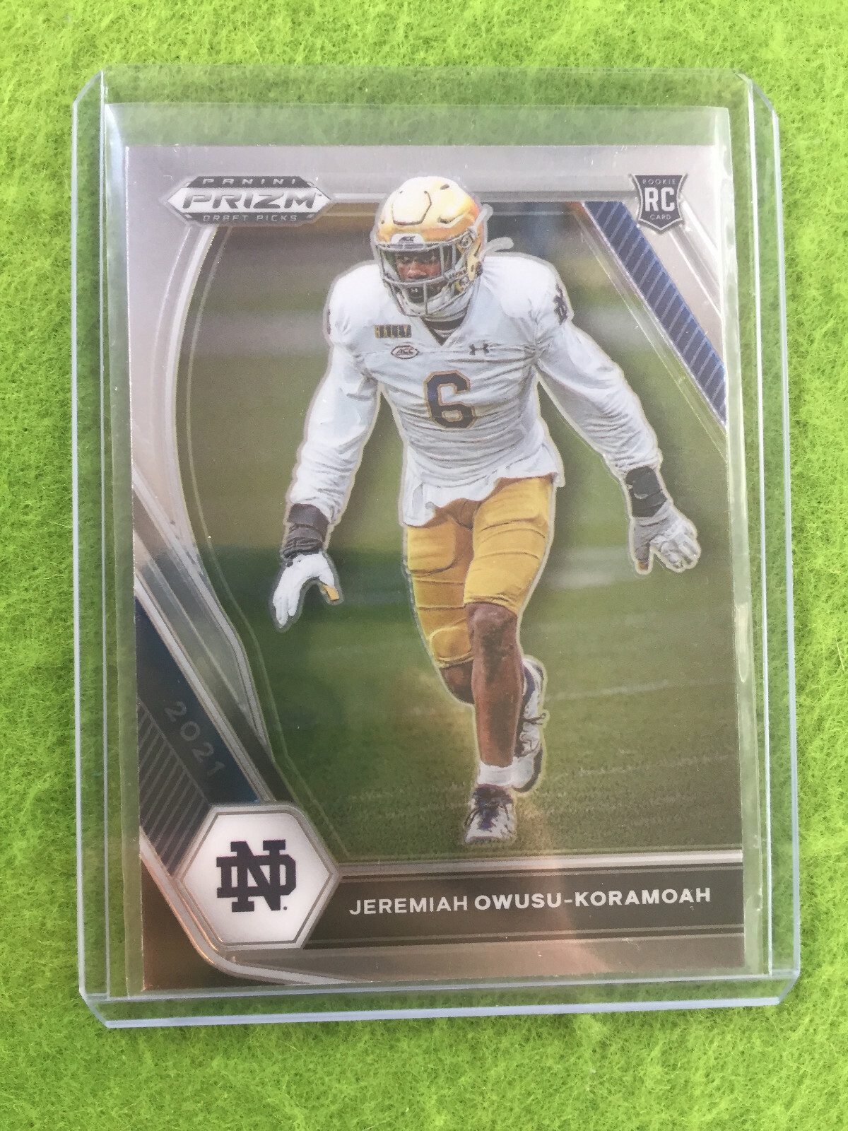 JEREMIAH OWUSU-KORAMOAH PRIZM ROOKIE CARD NOTRE DAME RC BROWNS 2021 ...