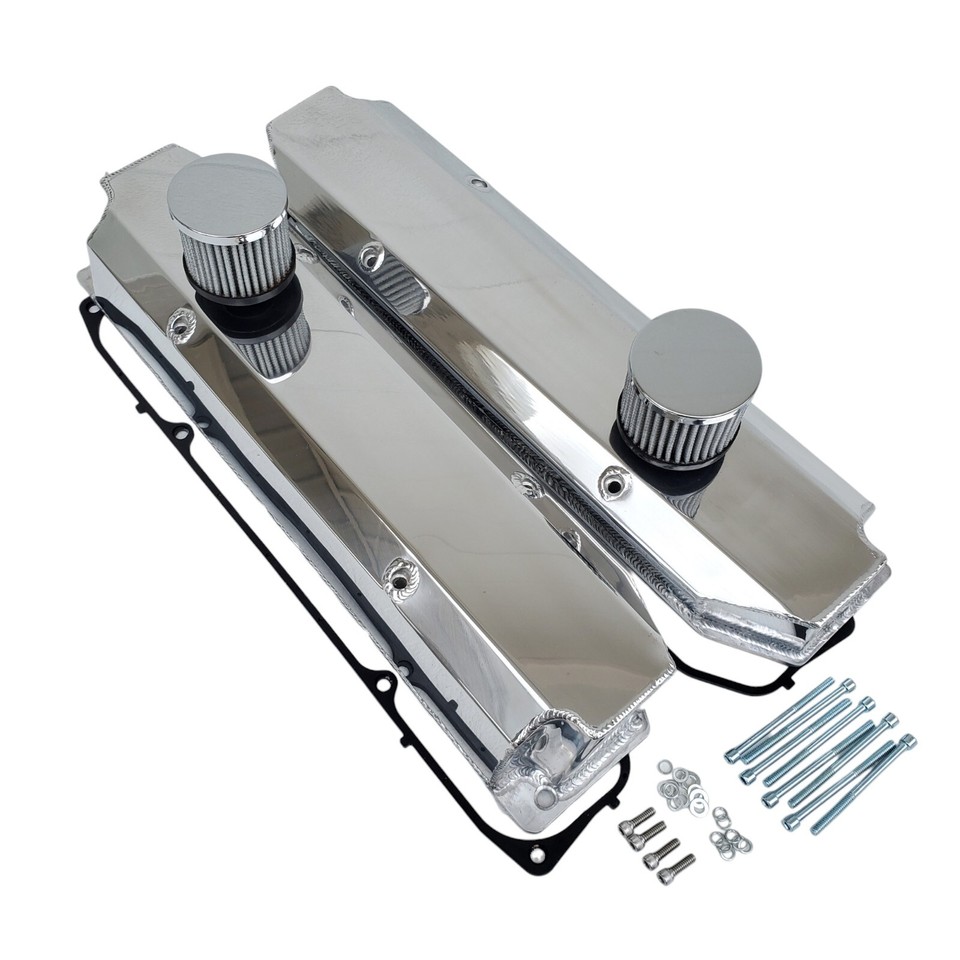 Fits Big Block Dodge Mopar Fabricated Polished Aluminum Valve Covers ...