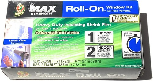 Duck Brand Shrink Film Window Insulation Kit Max Indoor Roll-On 84 in ...