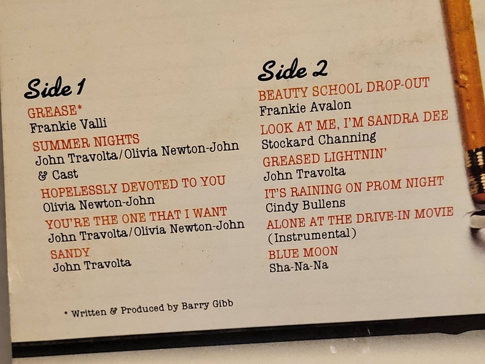 Grease Original Soundtrack Double Vinyl LP Record Album 1st Edition ...