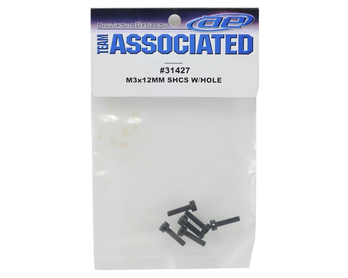 Team Associated Screws 3x12 mm SHCS with hole ASC31427 | eBay