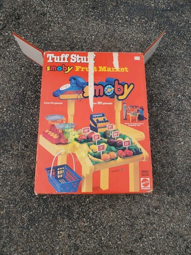 Vintage Mattel Tuff Stuff SMOBY Fruit Market 1986 Play Set | eBay