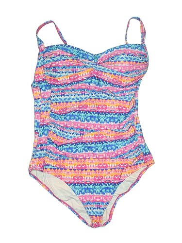 Emerald Bay Women Blue One Piece Swimsuit 16 | eBay