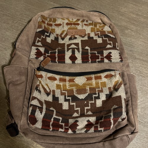 Pendleton Backpack Canvas Tribal Aztec Western Tan Brown | eBay