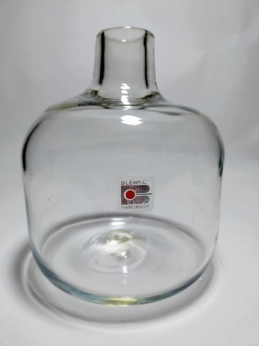Blenko Art Glass Vase 861 Crystal 7" Bottle Jug Shape Vintage MCM w ...