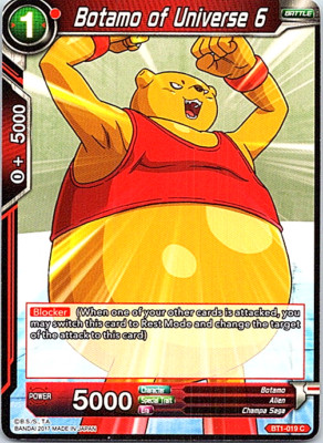 Botamo Of Universe 6 BT1-019 C Dragon Ball Super Card TCG X1 | eBay