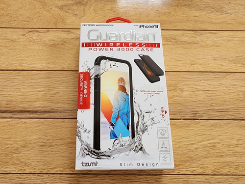 Guardian Wireless Power Bank Phone Case for iPhone 8 Black Tzumi Slim ...