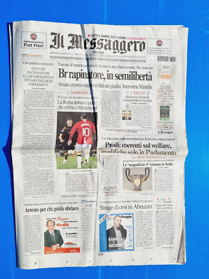 The Messenger 3 October 2007 Totti-Rooney-Getty Museum | eBay
