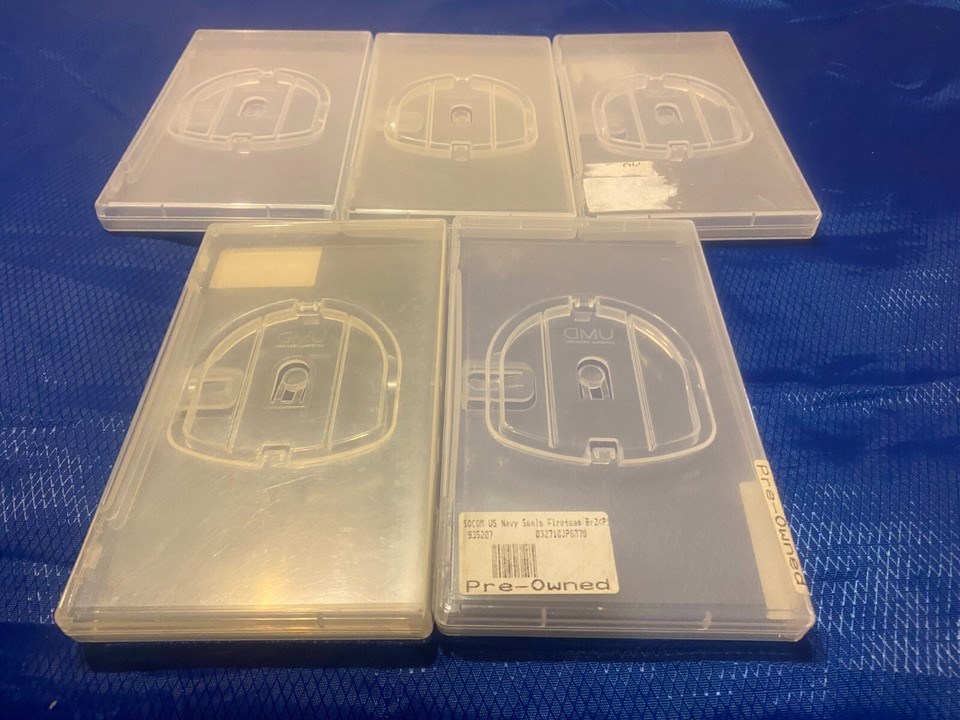 Sony PSP UMD Cases 5 pack Empty Replacement Storage media Cases with ...