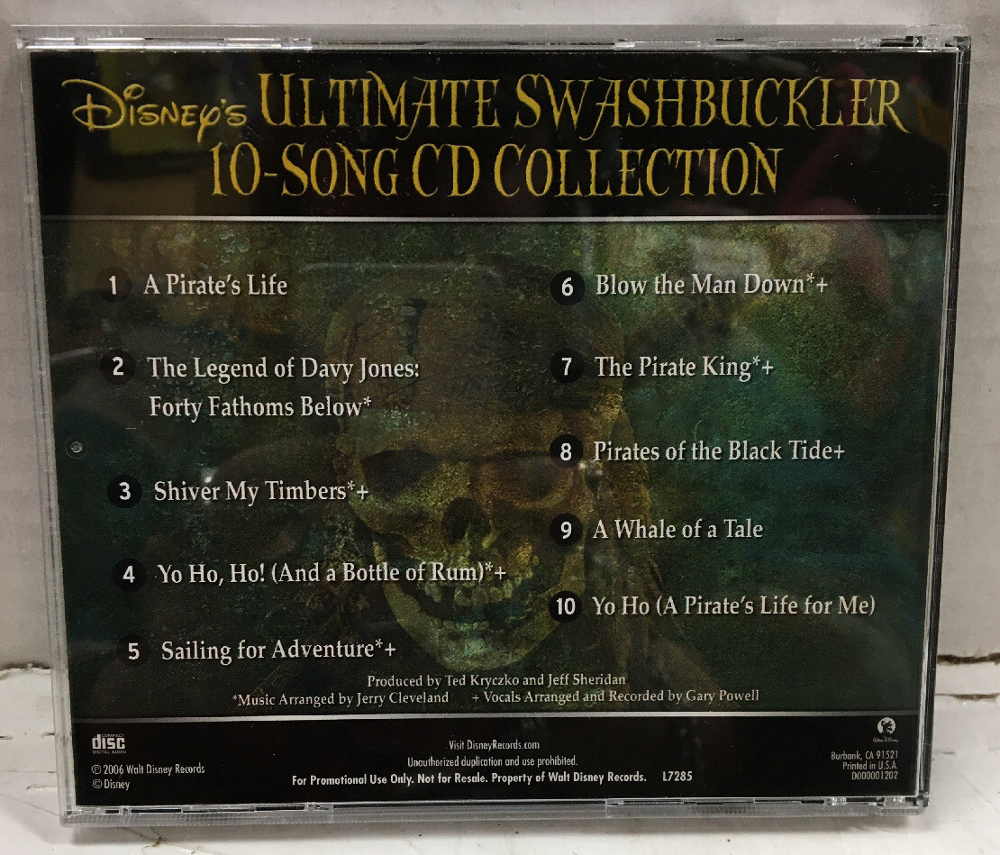 Pirates Of The Caribbean Ultimate Swashbuckler 10-Song CD Collection ...