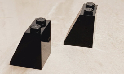 LEGO Skirt BLACK Lot of 2 Slope Maxi LEGS Small Trane Angled Dress ...