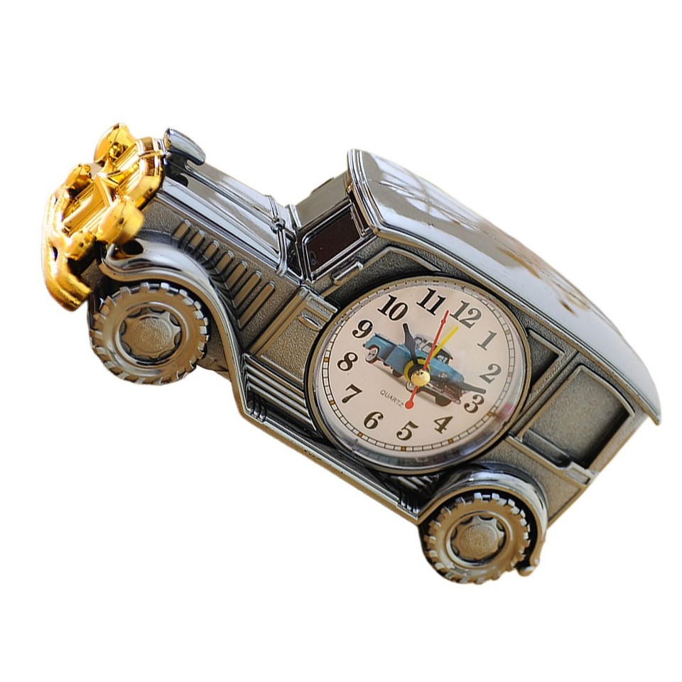 1pc Classic Car Shape Clock Desktop Alarm Clock Bedside Clock Room ...