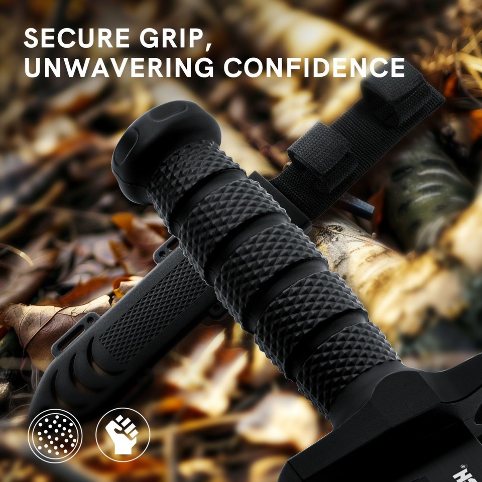 12-inch Bowie Knife, Fixed Blade Hunting Knife with Sheath for Camping ...