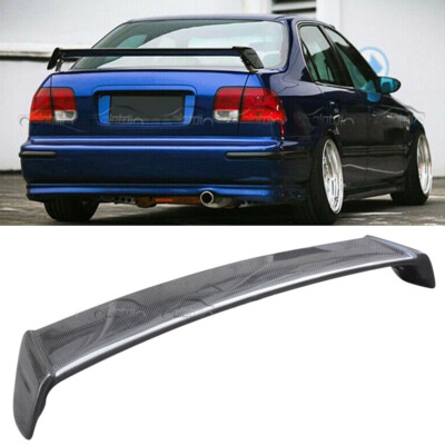 For Honda Civic EK3 EK1 2D 4D 96-00 Carbon Fiber M Style Rear Spoiler ...
