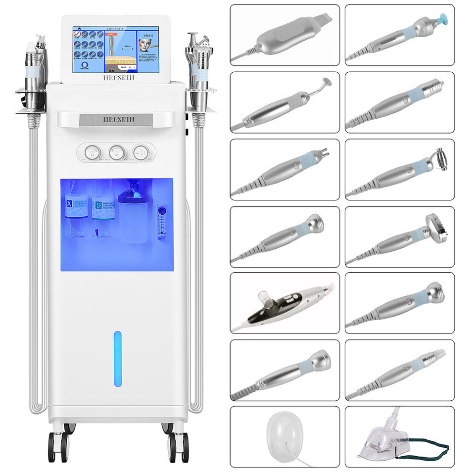 14IN1 Water Oxygen Facial Jet Peel Dermabrasion Machine Skin Rejuvenate ...