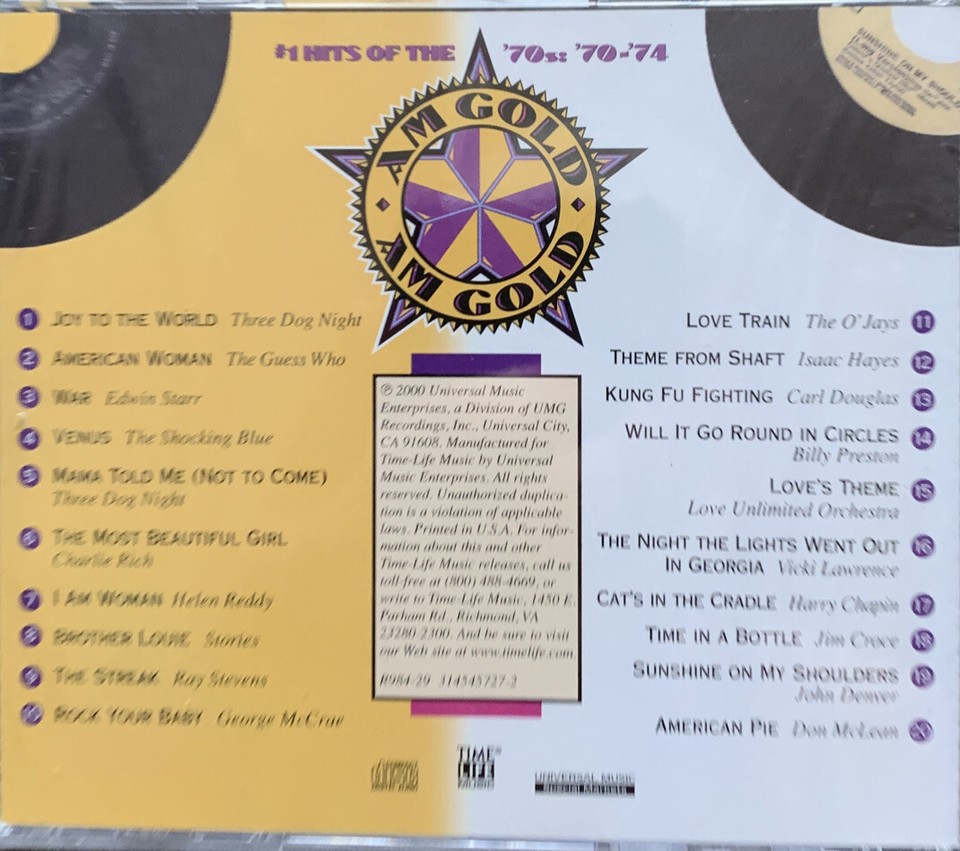 TIME/LIFE AM GOLD ‘70s ‘70-74 CD | eBay